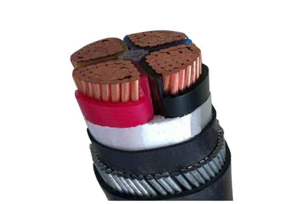 El cable eléctrico acorazado U/G del alambre de acero formó el ...
